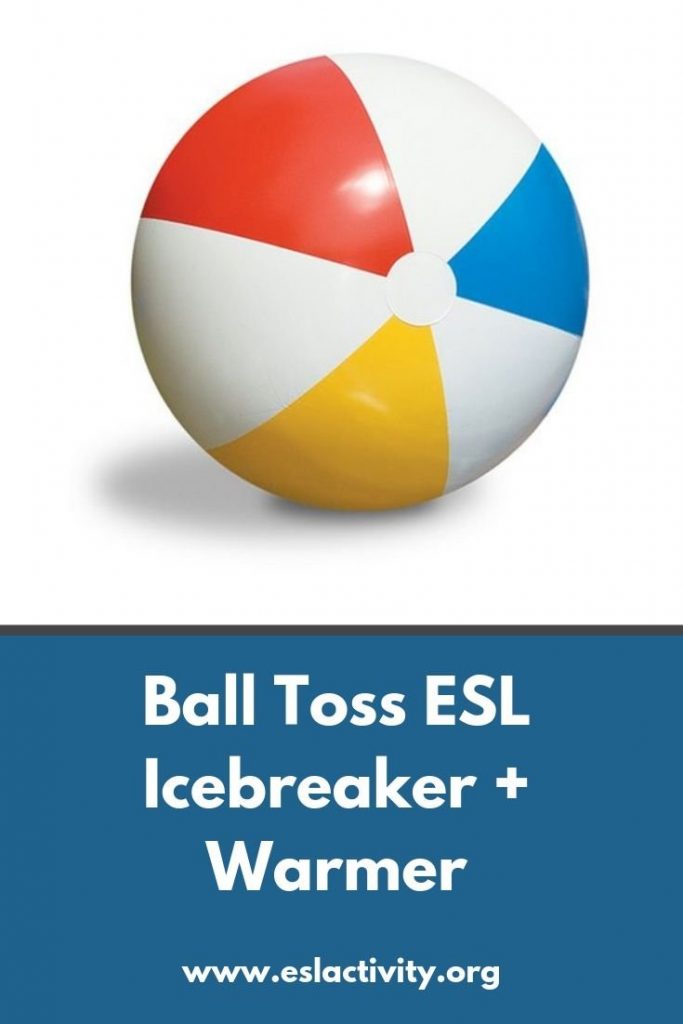 Ball Toss Game for Kids or Adults | Beach Ball Icebreaker Activity
