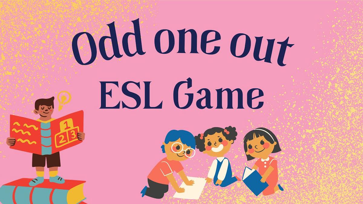 ESL Warm Up Game Odd One Out | Odd 1 Out Worksheet Activity for English ...