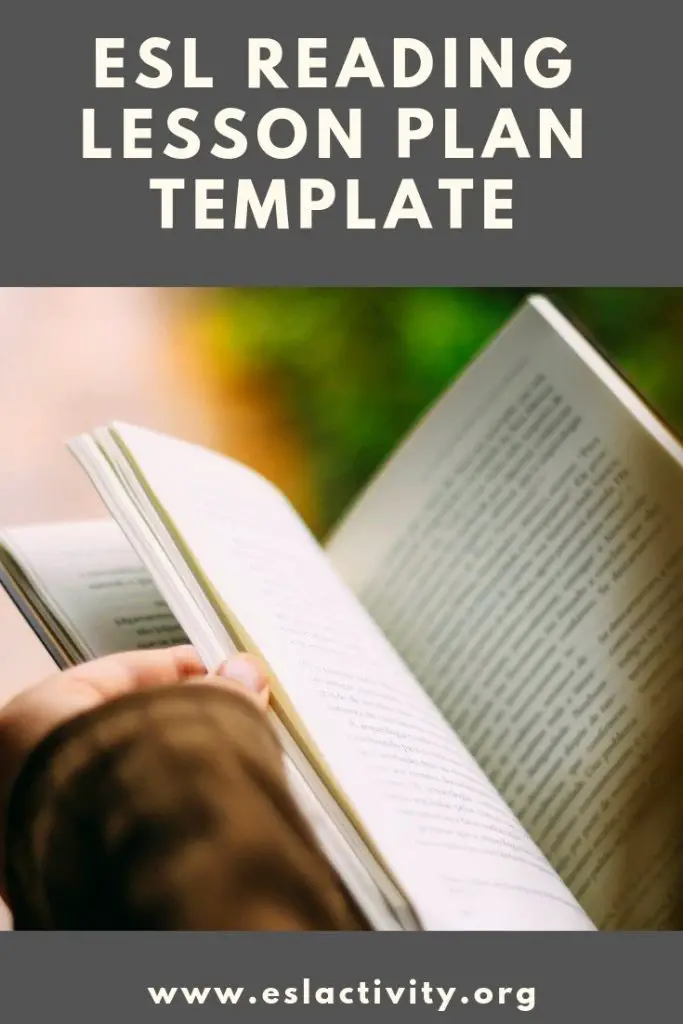 ESL Reading Lesson Plan Template | English Reading Lesson Plan