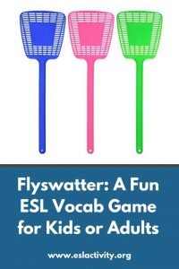 Fly Swatting Game for English Learners: Fun Vocabulary Game