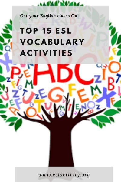 ESL Vocabulary Games and Activities | Vocab Activities for ESL