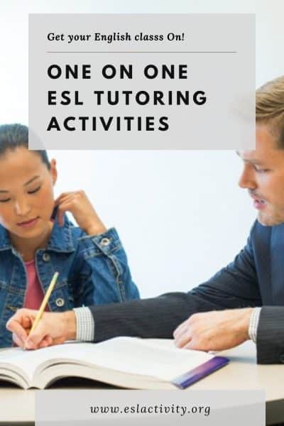 Tutoring ESL Students: Activities, Lesson Plans for Private Lessons