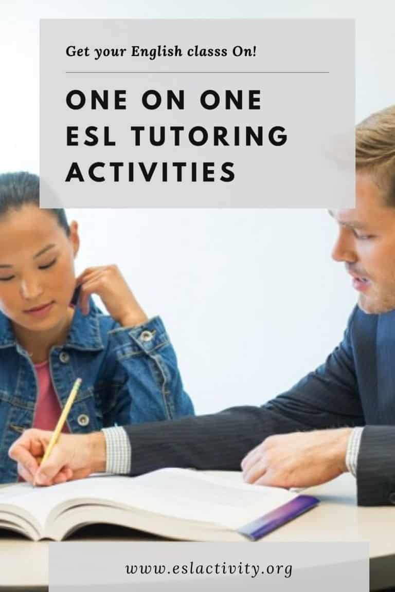 Tutoring ESL Students: Activities, Lesson Plans for Private Lessons