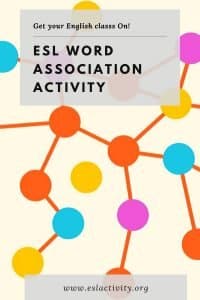 Word Association ESL vocabulary activity | English Vocab Game