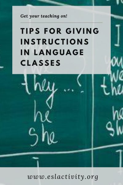 Giving Instructions: Tips for English Teachers on How to Do It Well