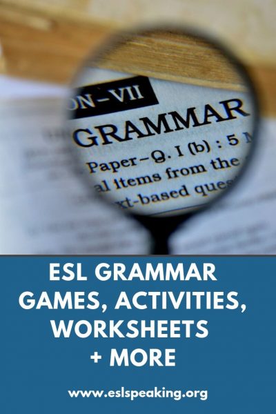 TEFL Grammar Games and Activities | ESL Grammar Lessons