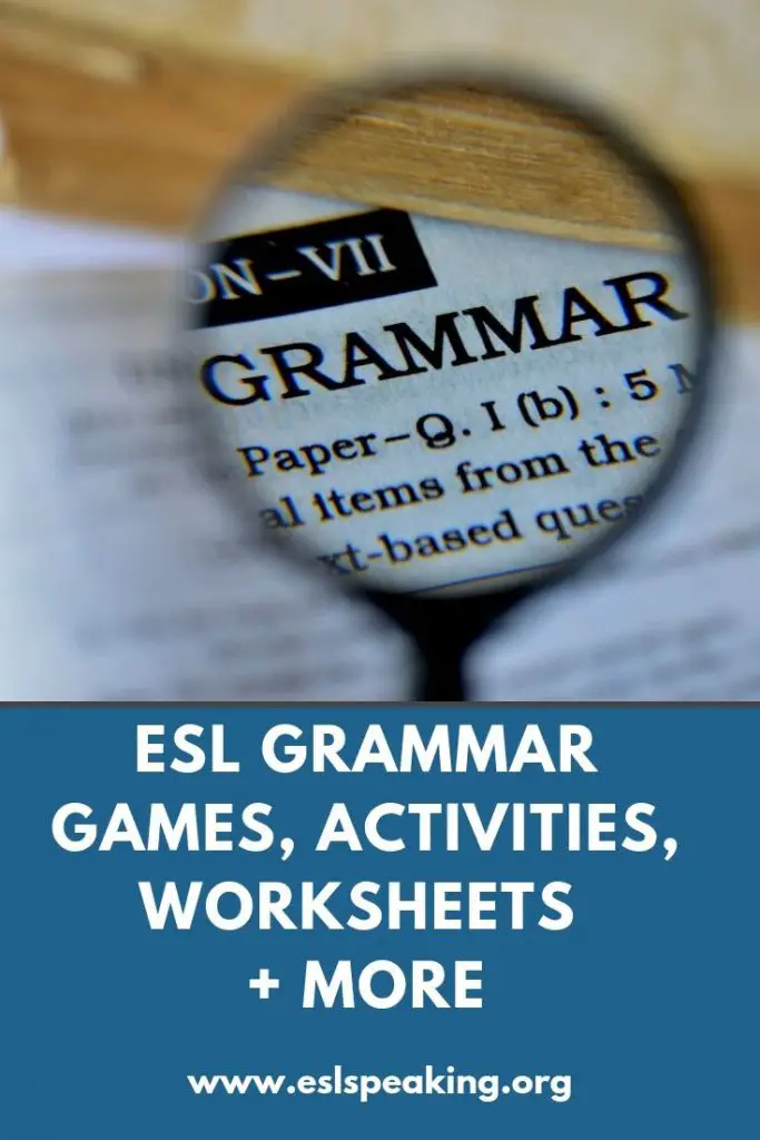 TEFL Grammar Games and Activities | ESL Grammar Lessons