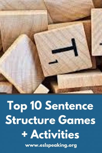 Sentence Building Games and Activities | ESL Sentence Structure