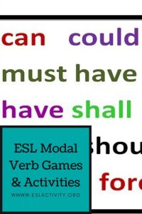 Modal Verb Activities for ESL | Modals Games & Lesson Plans