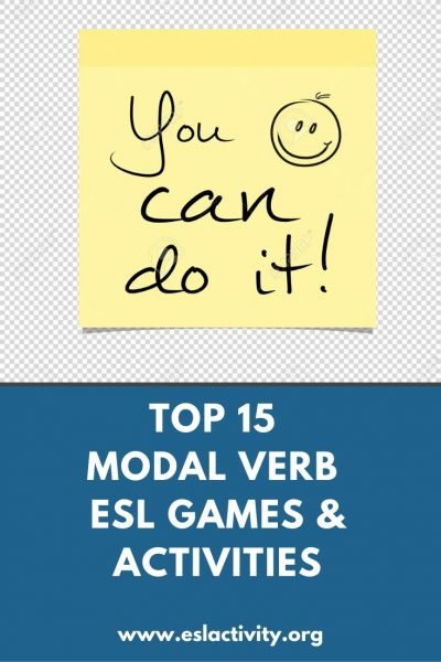 Modal Verb Activity and Game Ideas for ESL