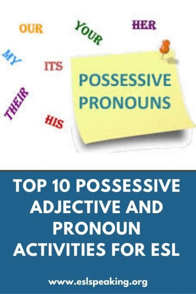 ESL Activities for Possessive Pronouns | How to Teach Possessive