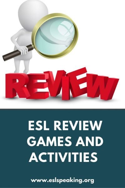 Review Games and Activities for ESL | TEFL Review Lesson Ideas
