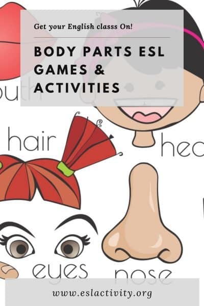 ESL Body Parts Games & Activities | Body Parts ESL Worksheets