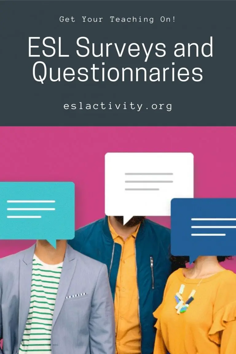 ESL Questionnaires and Surveys for Students: Try out this Activity