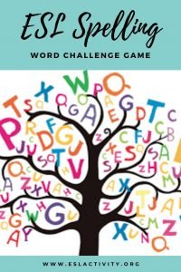 ESL Spelling Game: Word Challenge | ESL Activities