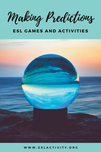ESL Predictions Activities, Games, Lesson Plans & Worksheets