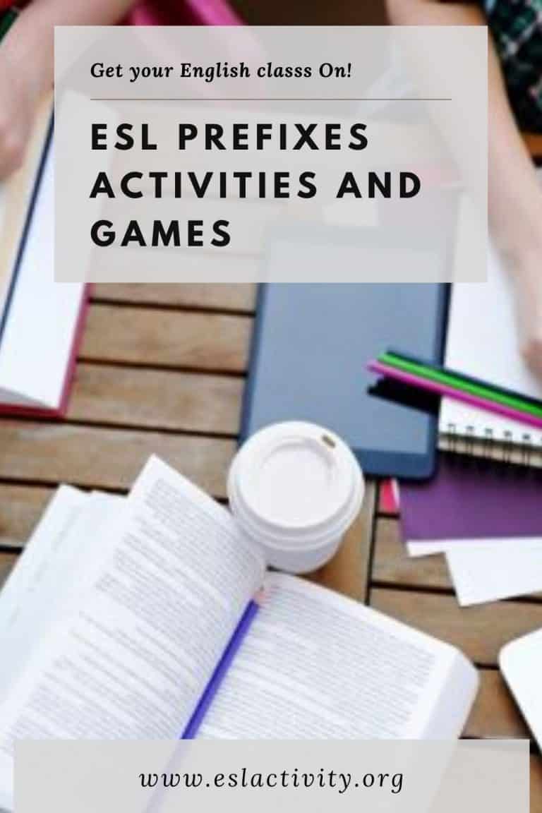 Prefix Activities, Games, Worksheets and Lesson Plans for ESL