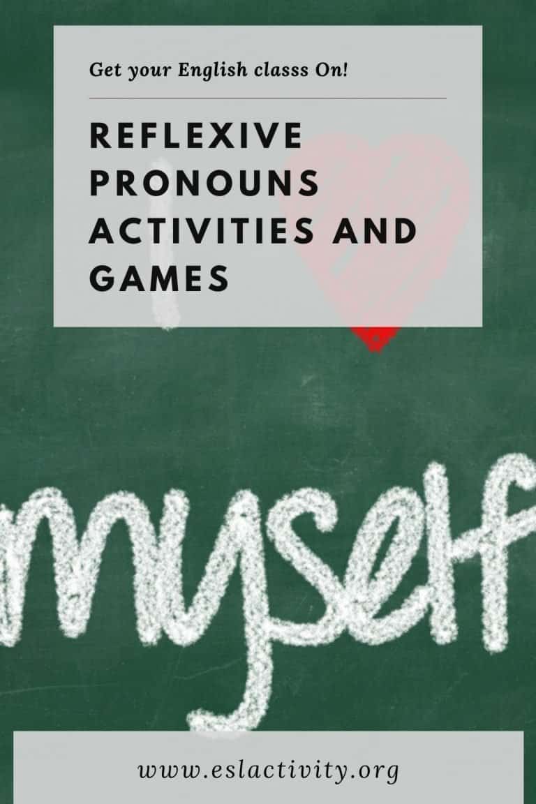 Fun Reflexive Pronouns Games, Activities, Worksheets & Lessons