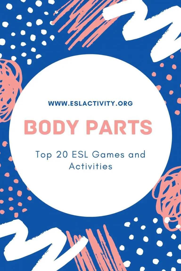 ESL Body Parts Games & Activities | Body Parts ESL Worksheets
