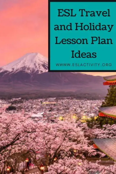 ESL Holiday and Travel Lesson: Games, Activities, Lesson Plans