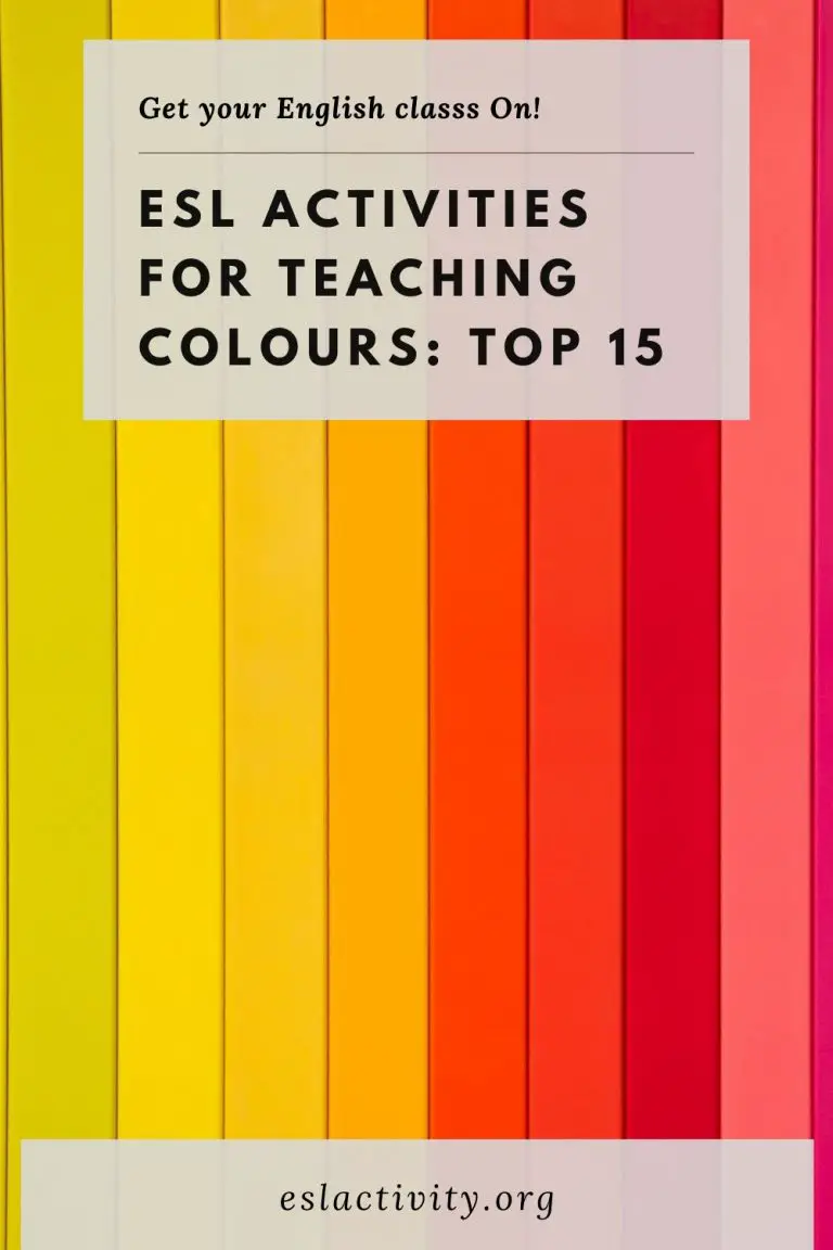 Colors ESL Games, Activities, Worksheets, Lesson Plans & More