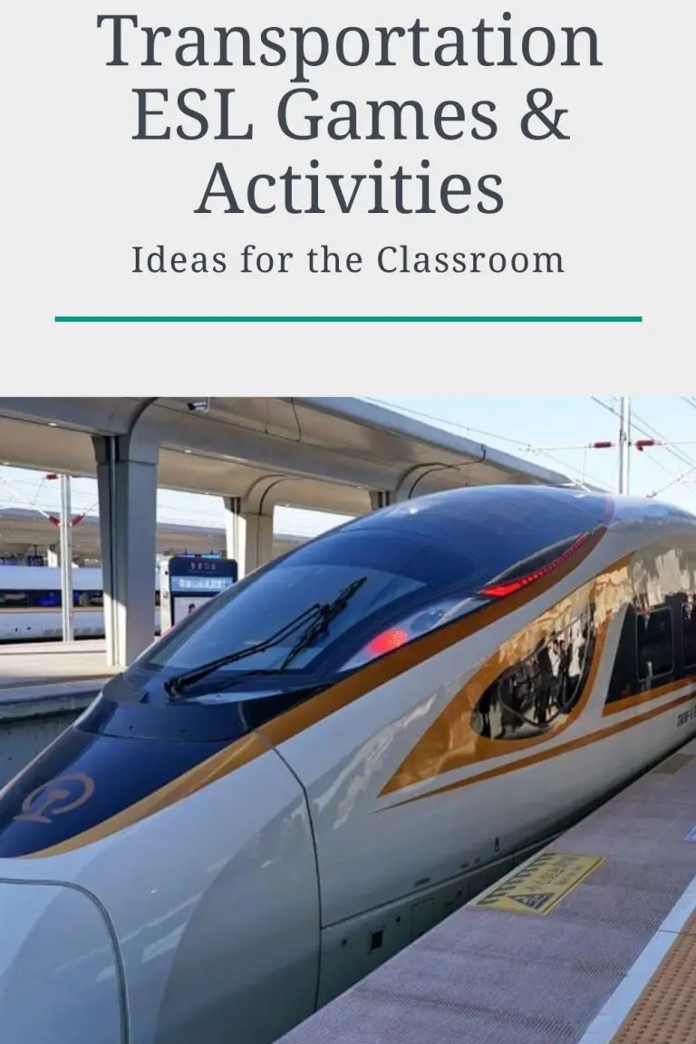 Transportation ESL Games, Activities, Lesson Plans, & Worksheets