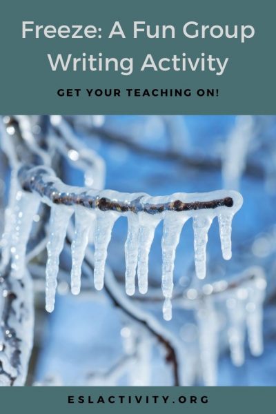 Freeze Group Writing Activity for English Learners | ESL Activities