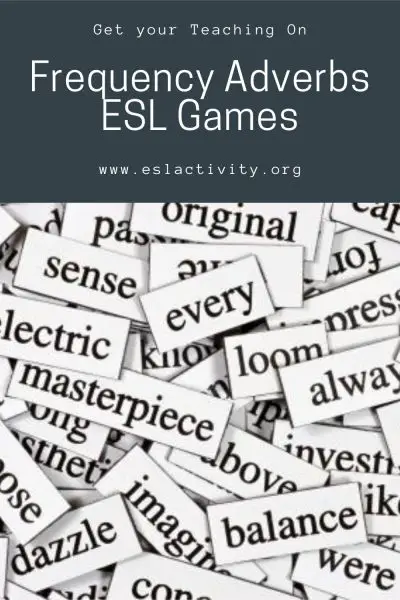 Frequency Adverbs Games, Activities, Worksheets & Lesson Plans