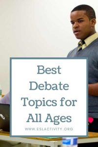 Funny, Silly & Controversial Debate Topics | ESL Topics to Debate