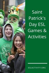 ESL St. Patrick's Day Vocabulary, Activities & Lesson Plans