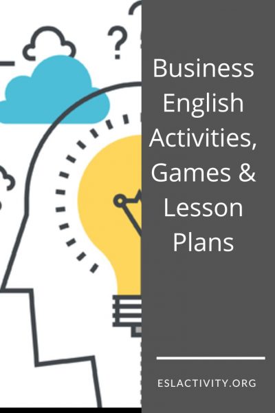 ESL Business English Conversation Activities & Lesson Plans