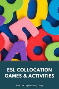 ESL Collocations Activities, Games, Worksheets & Lesson Plans