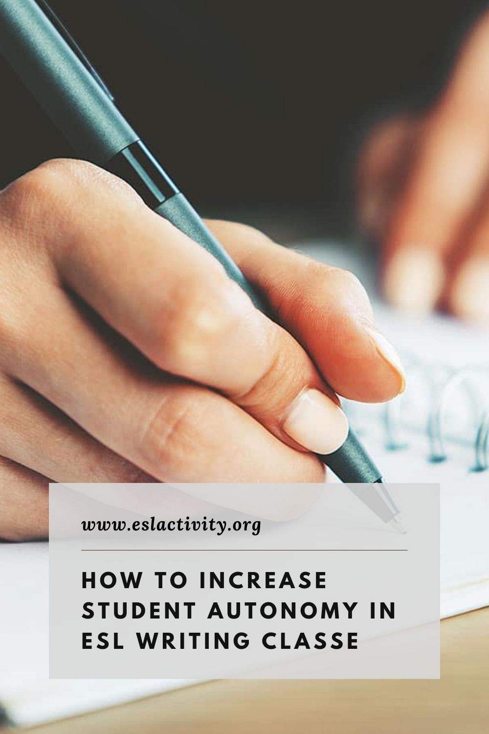 Fostering Student Autonomy in TEFL Writing Classes: Tips and Ideas