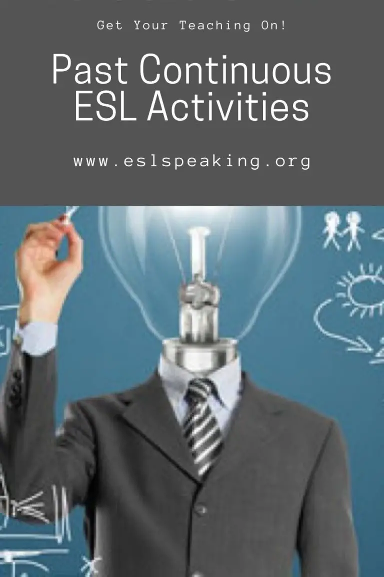 ESL Past Continuous Games, Activities, Worksheets, Lesson Plans