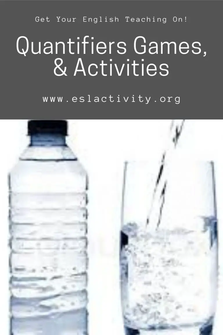 English Quantifiers Games, Activities, Worksheets & Lesson Plans