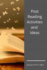 Post-Reading Activities English Learners | Ideas for After Reading