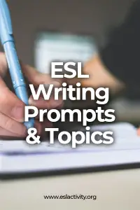 30 English Writing Prompts and Topics for ESL Beginners