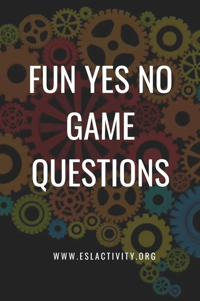 Yes and No Questions: ESL Games, Activities & Lesson Plans