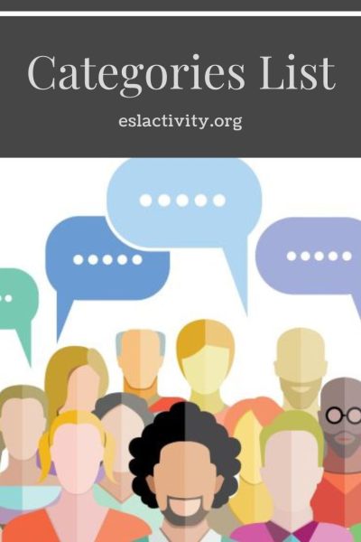 List of Categories: School, Science, People, In the World & More