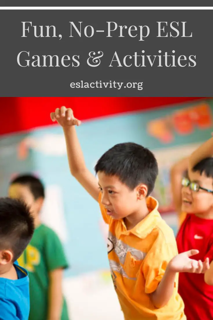No Prep ESL Games and Activities for Last-Minute Classes