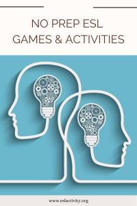 No Prep ESL Games and Activities for Last-Minute Classes
