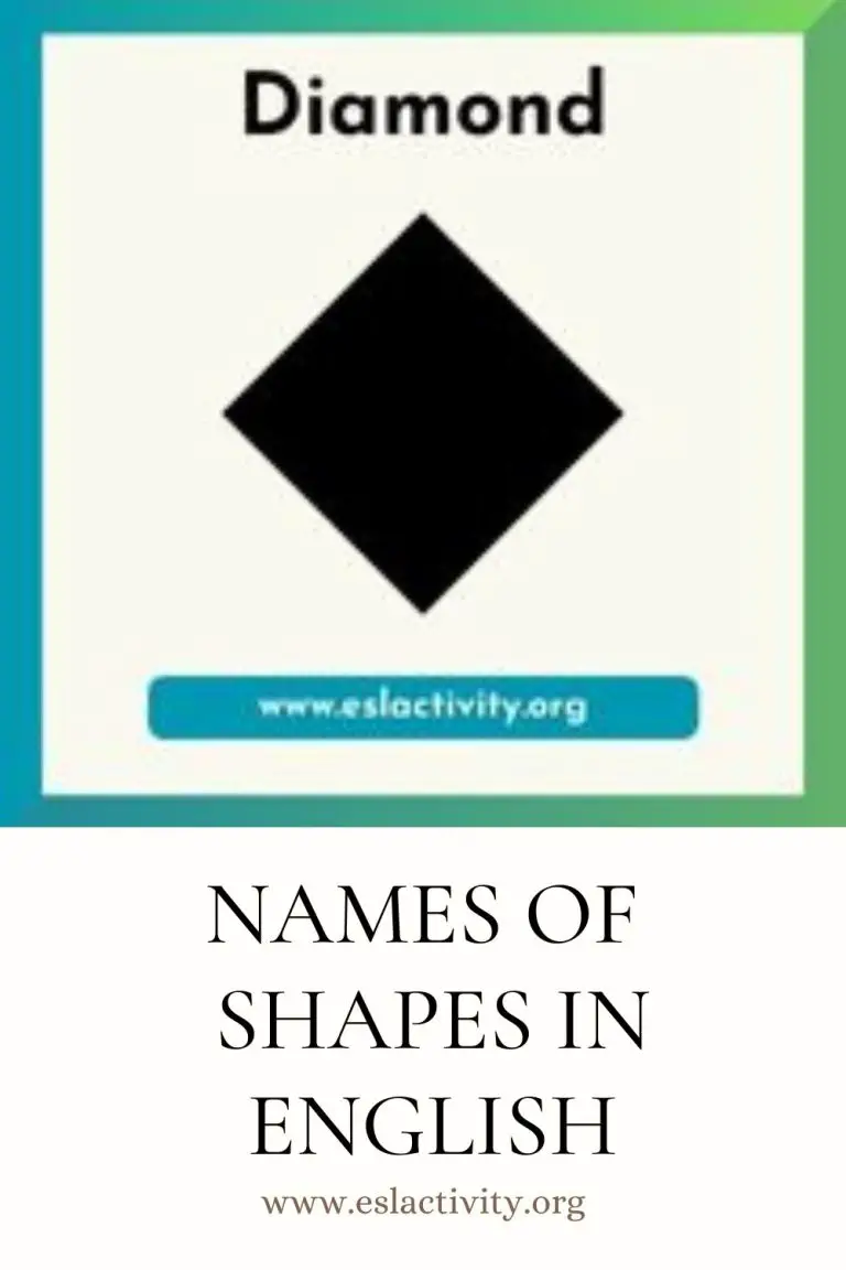 Shape Names with Pictures | Shapes in English for ESL/EFL