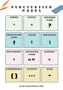 Types of Punctuation Marks: Rules, Examples, and Picture