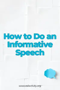 What is an Informative Speech? | ESL Presentation Lesson Tips
