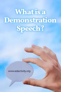 What is a Demonstration Speech? | ESL Presentation Lesson Tips