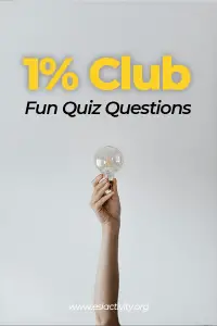 48 One Percent Club Questions and Answers | ESL Activities