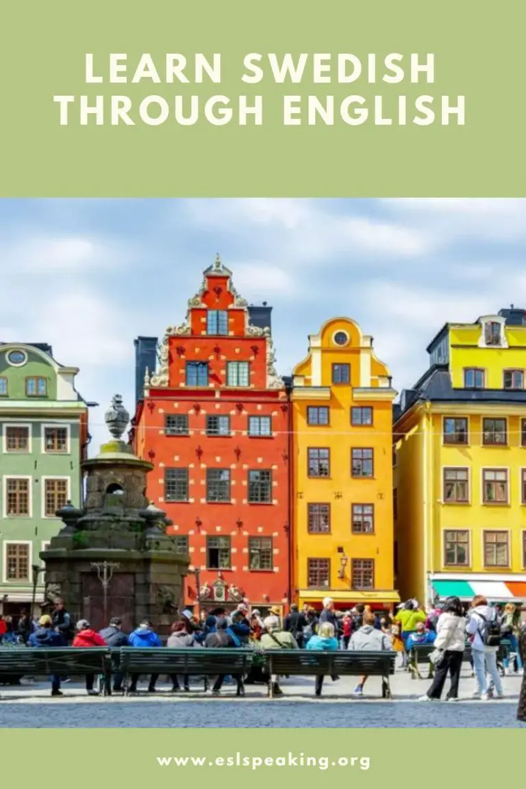 Learning Swedish Through English | ESL Activities