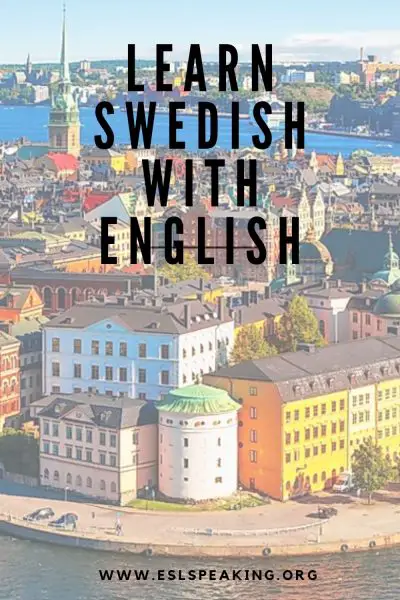 Learning Swedish Through English | ESL Activities
